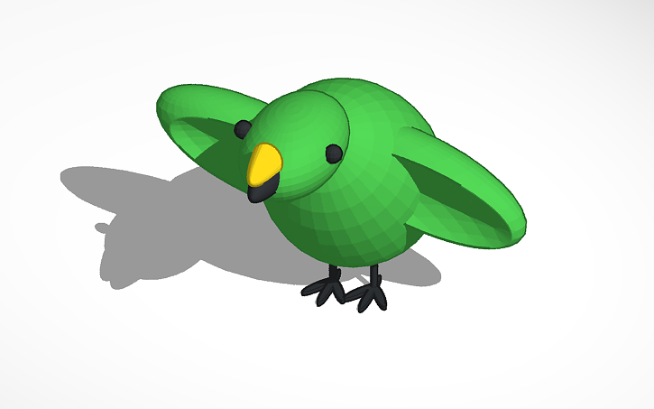 3D design parrot | Tinkercad