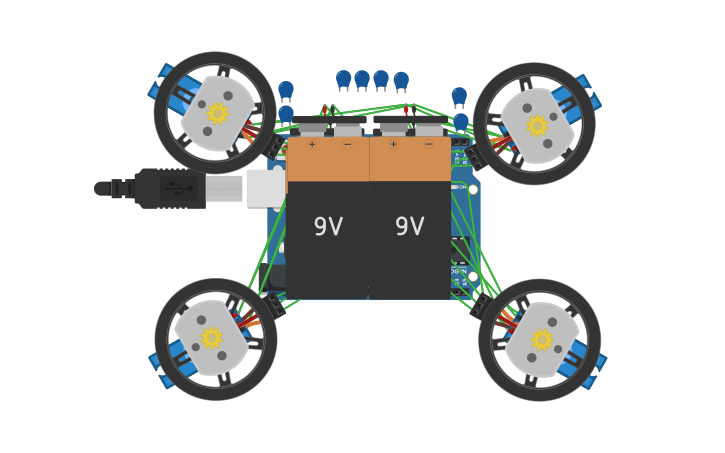 Circuit design Jaguar drone coder - Tinkercad