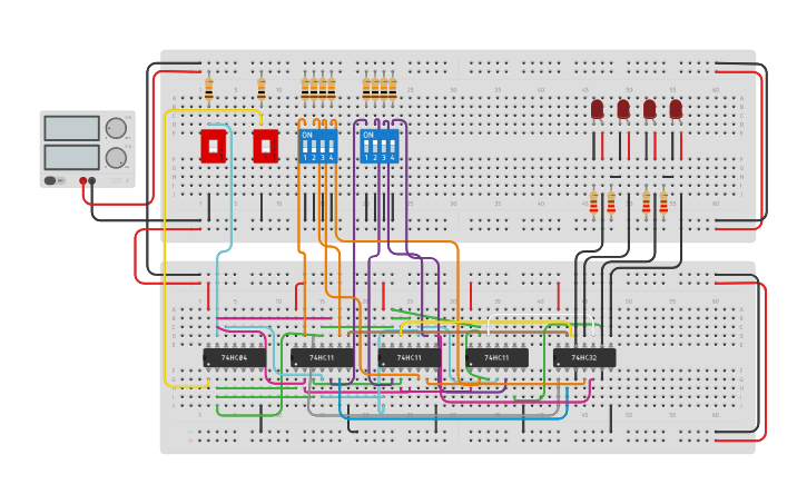 Circuit design Multiplexor - Tinkercad