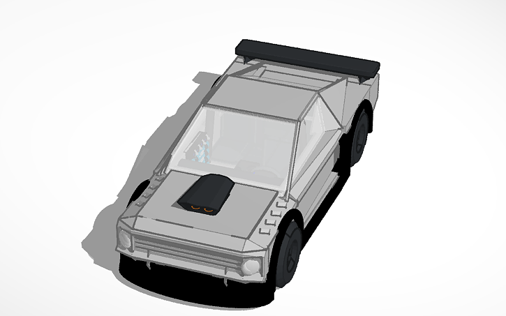 3D design 2F4U hot rod muscle - Tinkercad