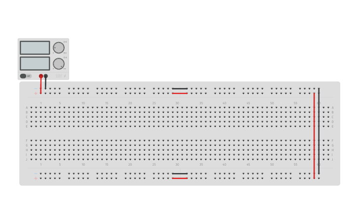 Circuit design Protoboard_5V | Tinkercad