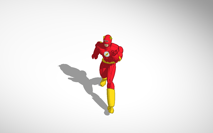 3D design The Flash (original design by Krasherox) - Tinkercad