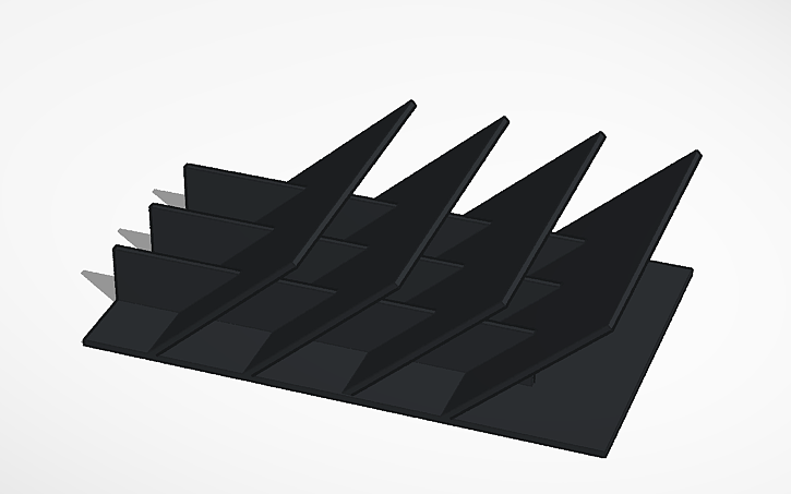 3D design Ink cartridge drawer divider - Tinkercad
