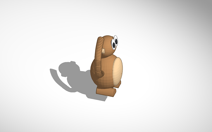 3D design monkey | Tinkercad