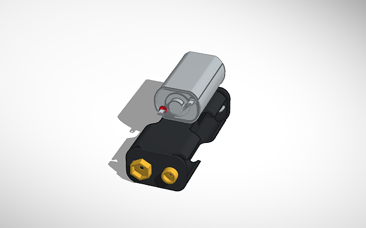 3D design DC Motor 5v MOT-165 with AA battery Holder - Tinkercad