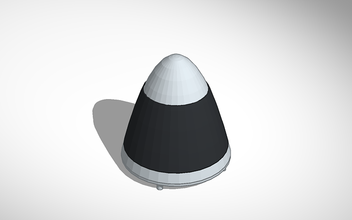 3D design rocket cone | Tinkercad