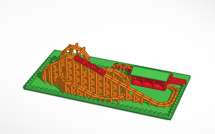 3D design roller coaster marazzia - Tinkercad
