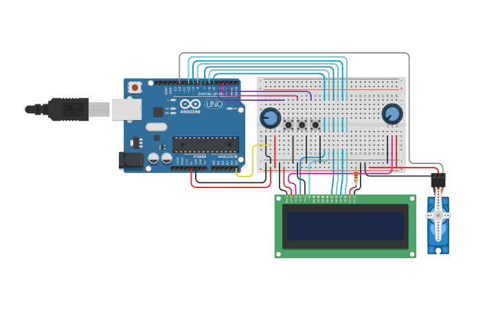 Circuit design Projeto Tinkercad Completo - Tinkercad