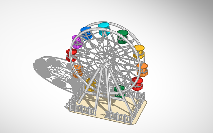 3D design Ferris Wheel - Tinkercad