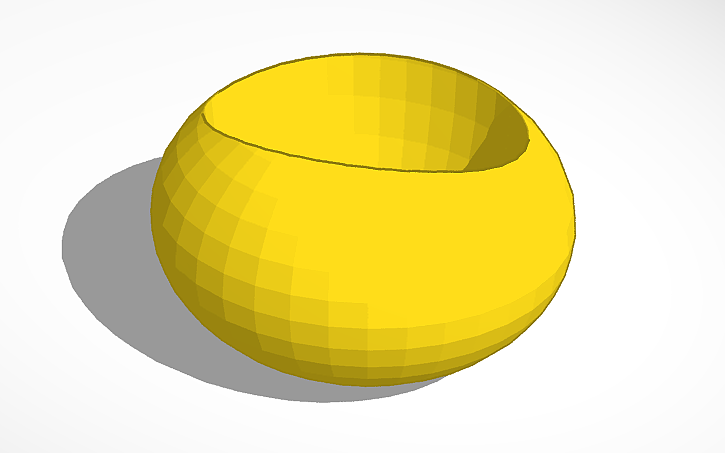 3D design Hollow sphere - Tinkercad