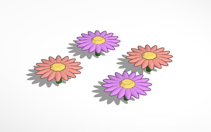 3D design flowers | Tinkercad