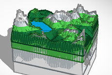 3D design 3D MARCIPAN / br... Mountain Terrain | Tinkercad