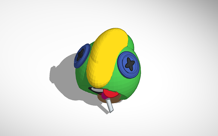 3D design Brawl Stars Leon (head) Original by Romeroa251 - Tinkercad