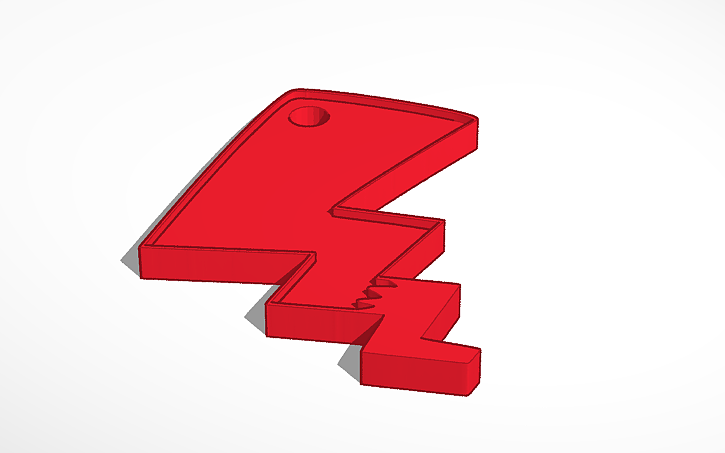 3D design Pikachu Tail Necklace | Tinkercad