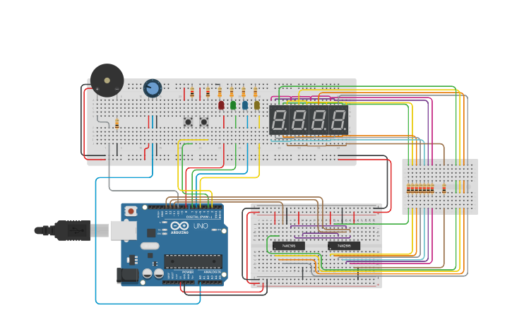 Circuit design game on Rich shield v4 - Tinkercad