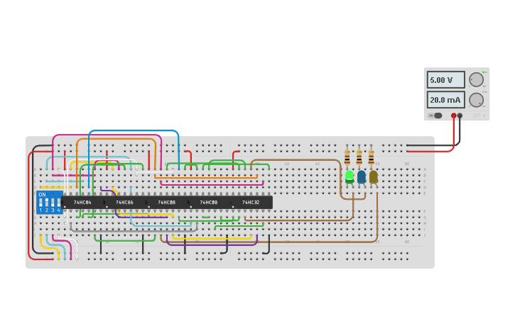 Circuit design Practica 4 - Hernandez Dean | Tinkercad