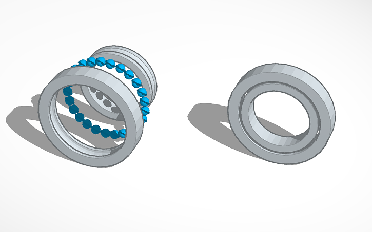3D design Example Bearing (with breakdown) | Tinkercad