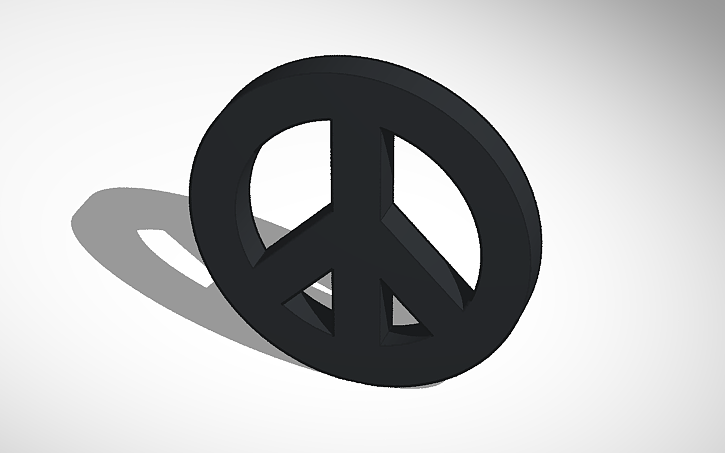 3D design Peace. - Tinkercad