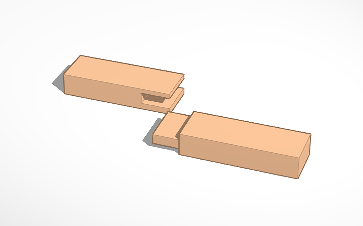 3D design Bridle Joint - Tinkercad