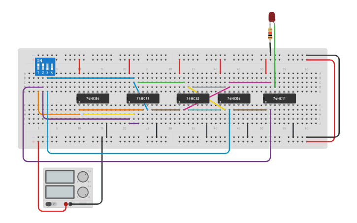Circuit design Binary Cell - Tinkercad