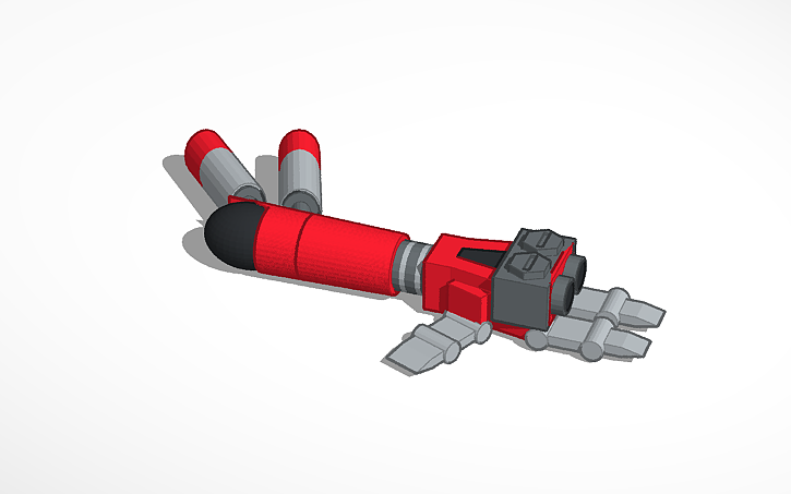 3d Design Ultrakill V2's Hand Red Arm - Tinkercad