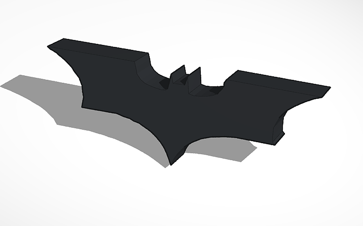 3D design Batman Logo - Tinkercad