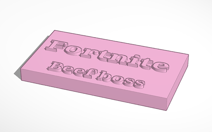 3D design fortnite - Tinkercad