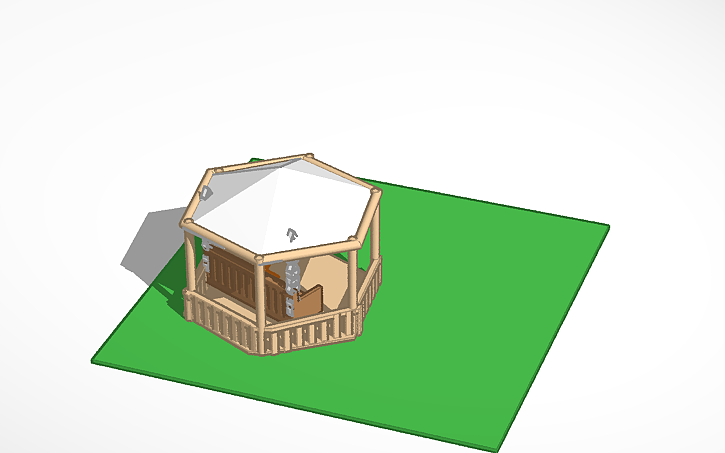 3D design Garden Gazebo | Tinkercad
