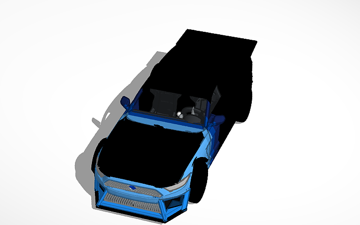 3D design ford mustang drag car entry for master copier - Tinkercad