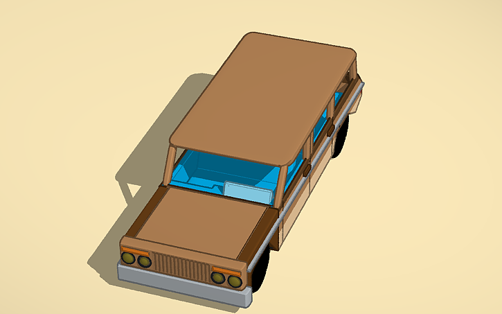 3D design Custom Wagon - Tinkercad