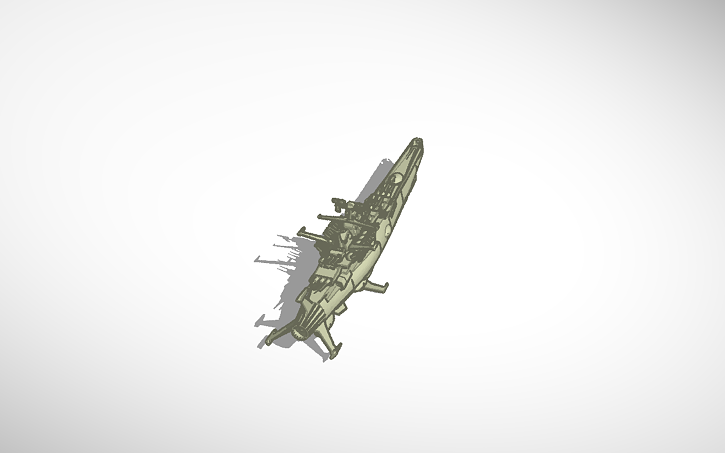 3D design GREAT AND GLORIOUS BATTLESHIP YAMATO - Tinkercad