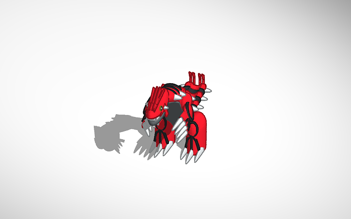 3D design groudon pokemon | Tinkercad
