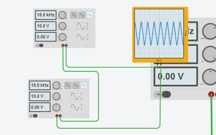 Circuit design Waveform | Tinkercad