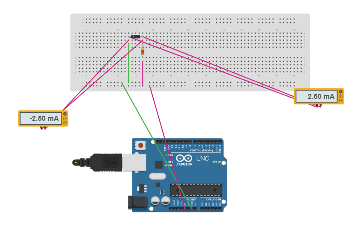 Circuit design diode connections - Tinkercad