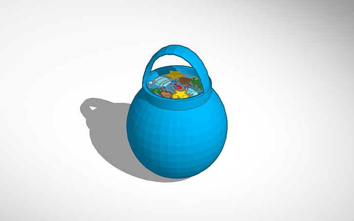 3D design Halloween Candy Bucket | Tinkercad