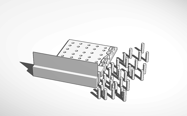 3D design peg board 2000 | Tinkercad