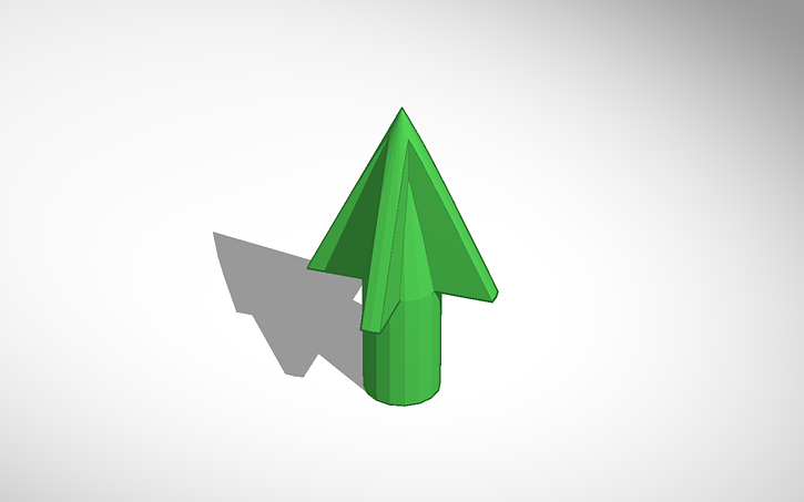 3D design Arrow Tip 6mm shaft | Tinkercad
