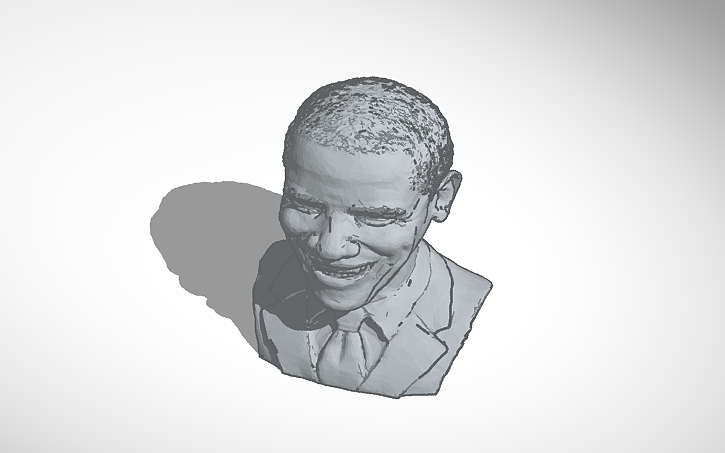 3D design Barack Obama Statue - Tinkercad