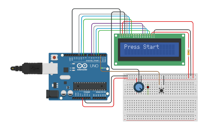 Circuit design Copy of Jumping hero game - Tinkercad Circuit design Copy of Jumping hero game - Tinkercad
