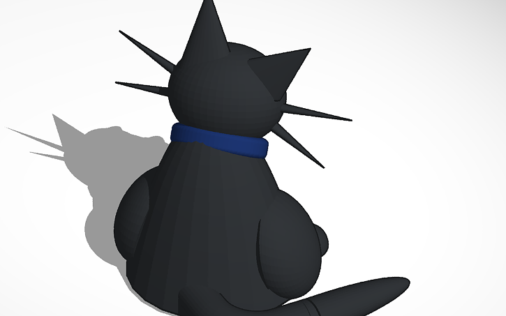 3D design Black cat - Tinkercad