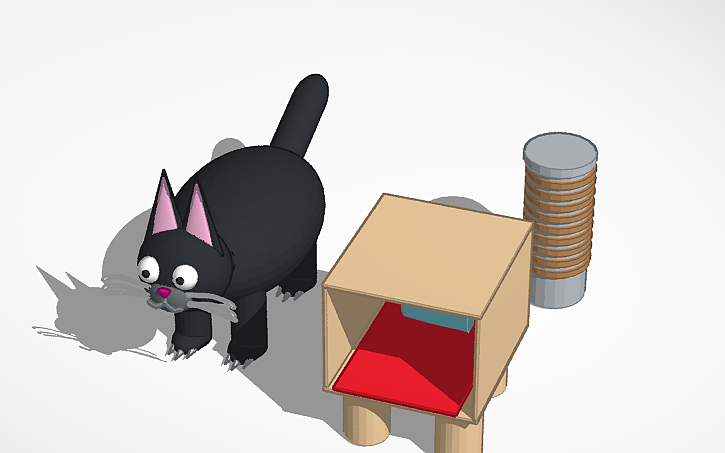 3D design Cat :3 - Tinkercad