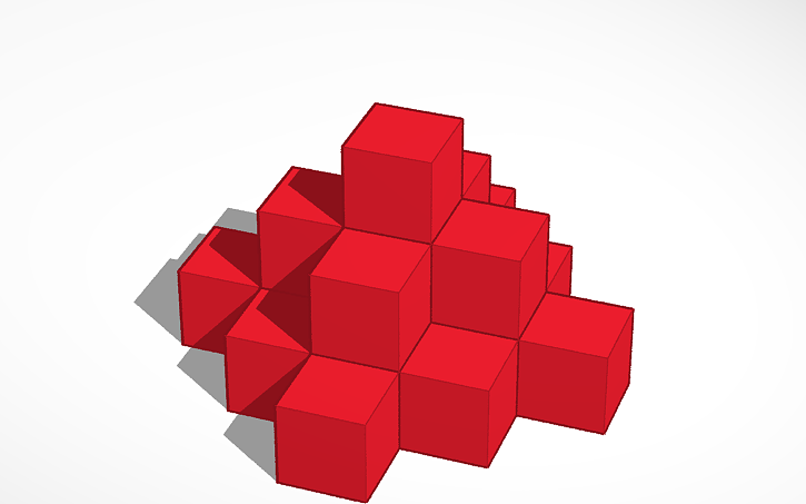 3d Design Cubes On Cubes Tinkercad