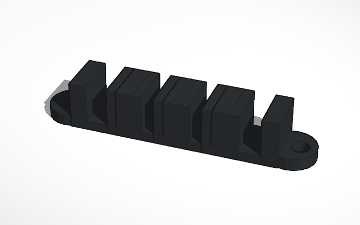 3D design cable holder | Tinkercad