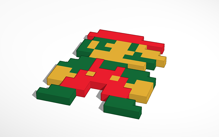 3D design super Mario - Tinkercad