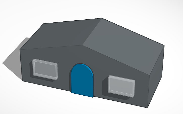 3D design tech fluency house. - Tinkercad