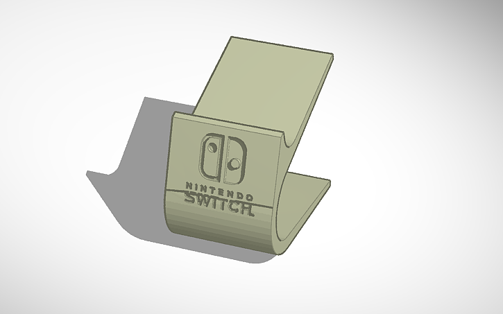 3D design NS Pro Controller Stand - Tinkercad