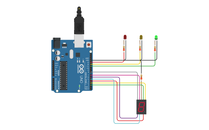 Circuit Design The Traffic Light Of My Heart Tinkercad