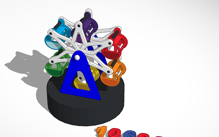 3D design Ferris wheel - Tinkercad