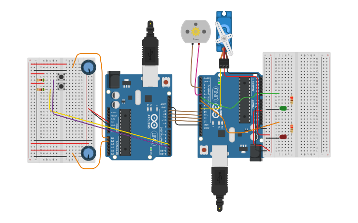 Circuit design SPI - Tinkercad
