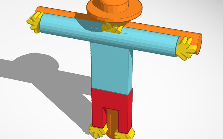 3D design Day 1 scare crow - Tinkercad